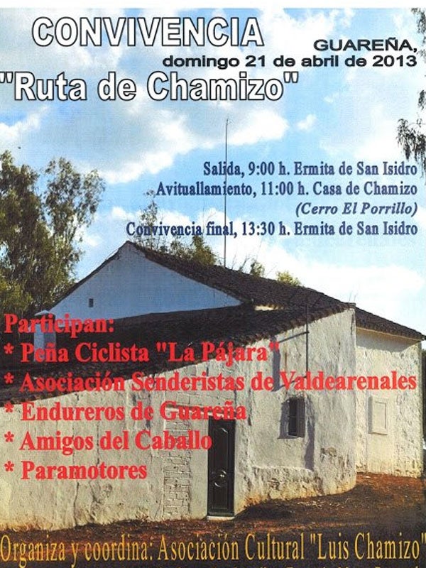 Cartel de la ruta hasta la casa de Chamizo | Senderos Extremadura ...